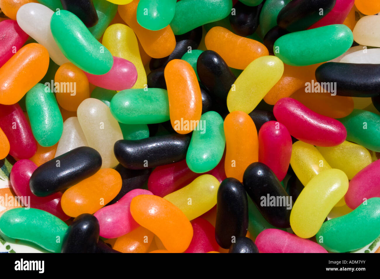 Close-up multi-colored jelly beans Stock Photo - Alamy