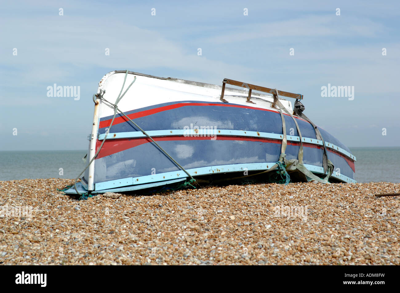 Littlestone beach, boat, Kent, England Stock Photo - Alamy