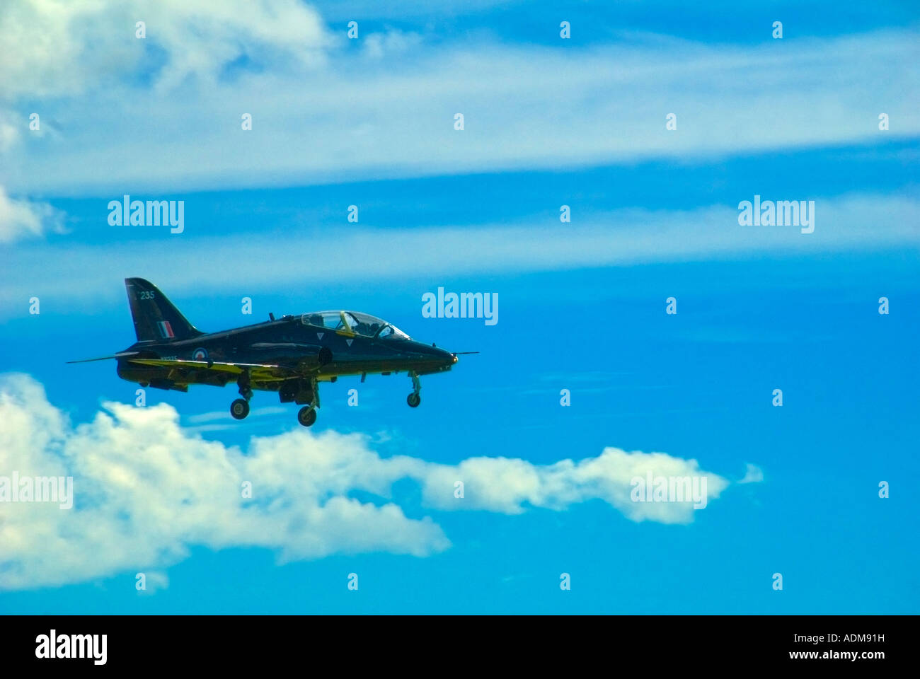 Hawk Jet Trainer on final Approach Stock Photo - Alamy