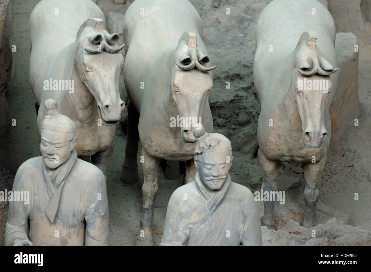 China Shaanxi Xian Bingmayong Above The Army Of Terra Cotta Warriors In ...