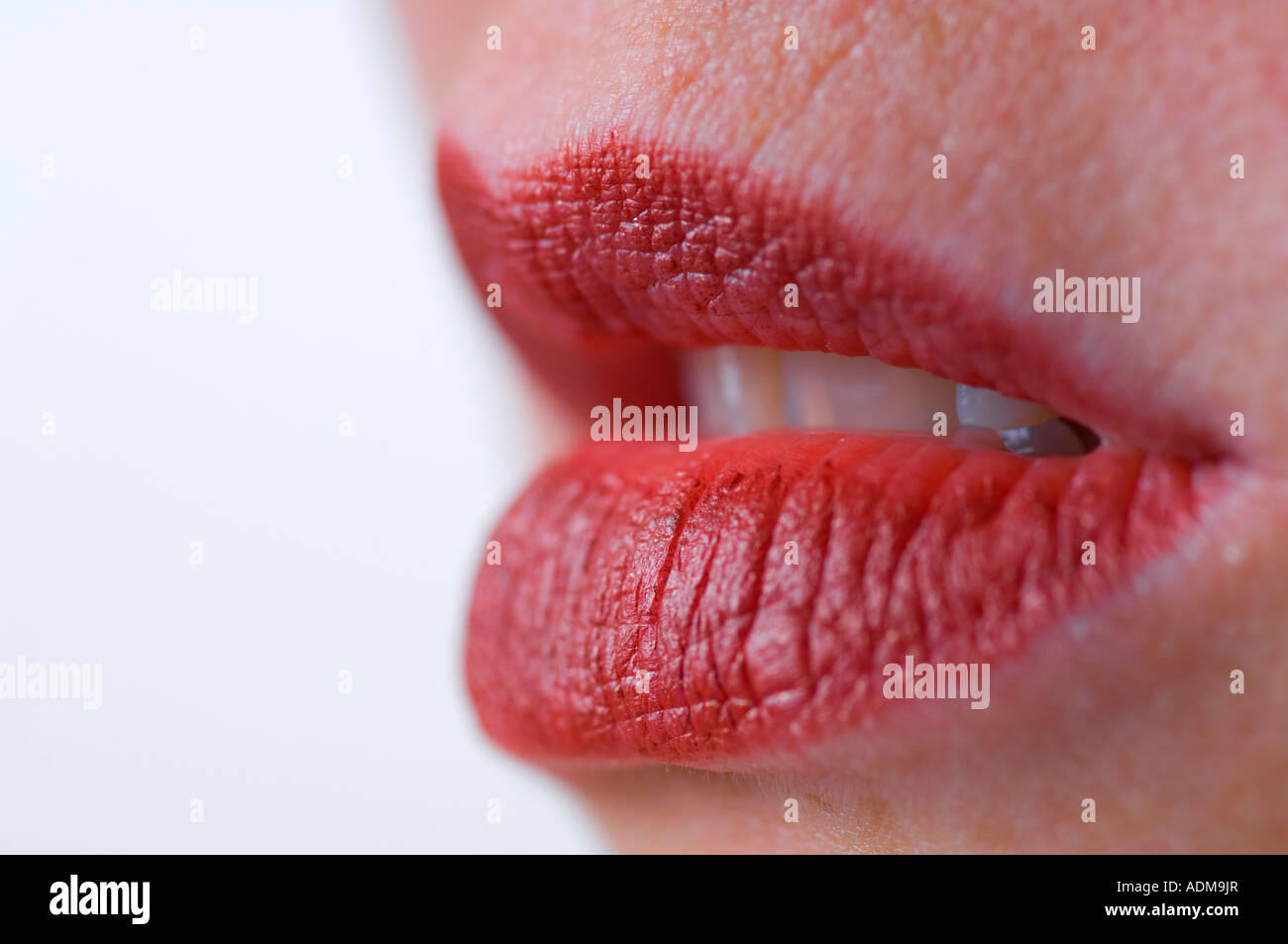 bright red lips Stock Photo - Alamy