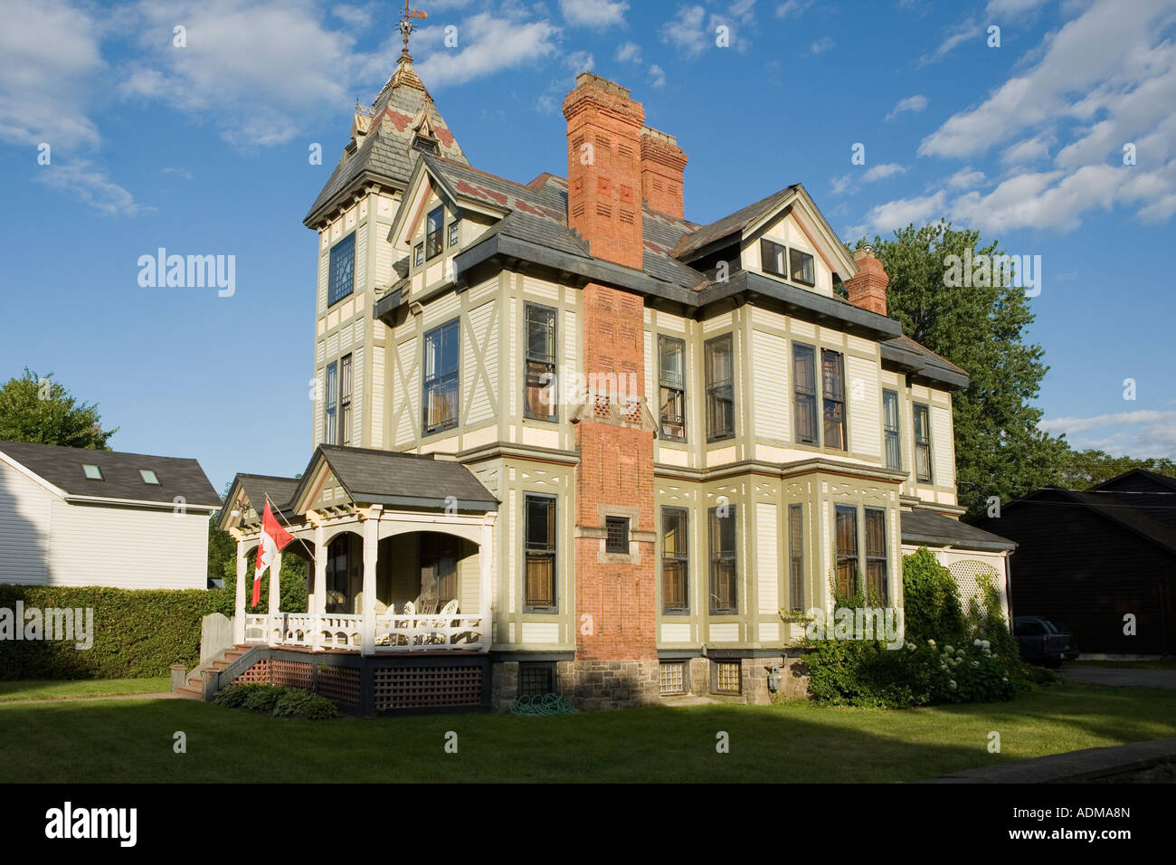 Victorian residential architecture of Brockville Ontario Canada Stock ...