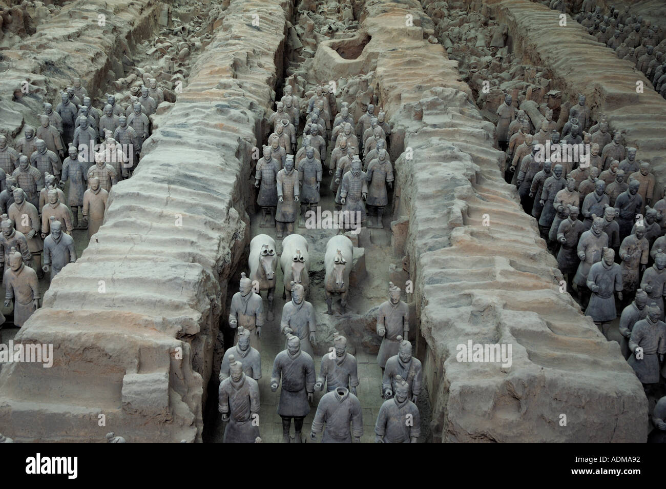 Terracotta Army, an ancient collection of sculptures depicting armies ...