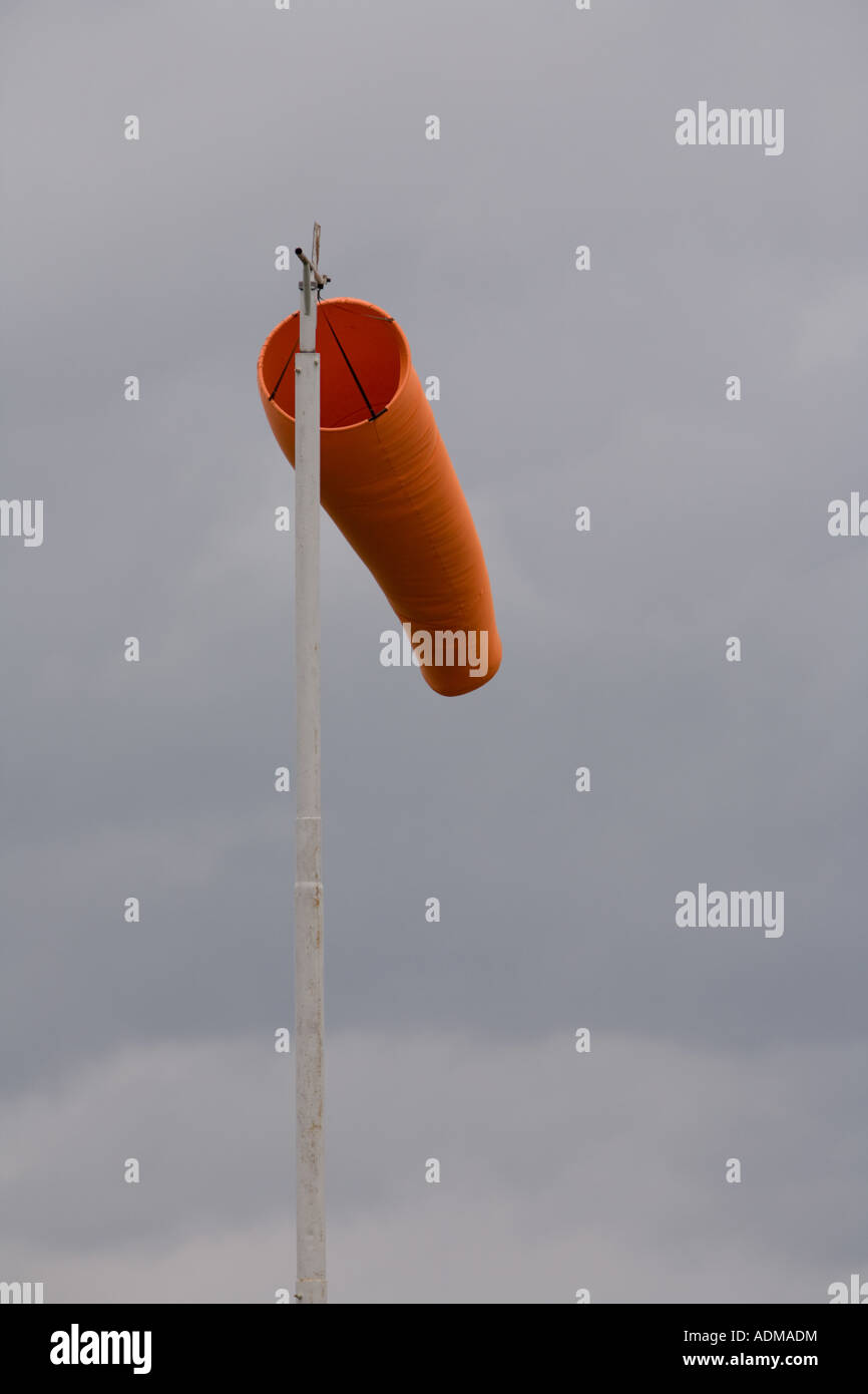 Windsock blowing in the wind Stock Photo - Alamy