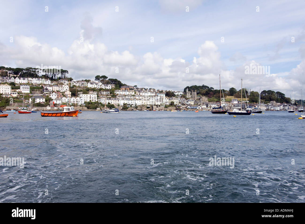 A view of the Town of Fowey Cornwall Stock Photo - Alamy