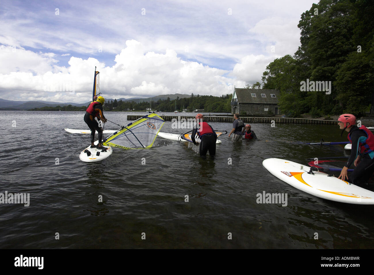 THE LAKE DISTRICT NATIONAL PARK Views Bowness-on-Windermere Cumbria UK ...