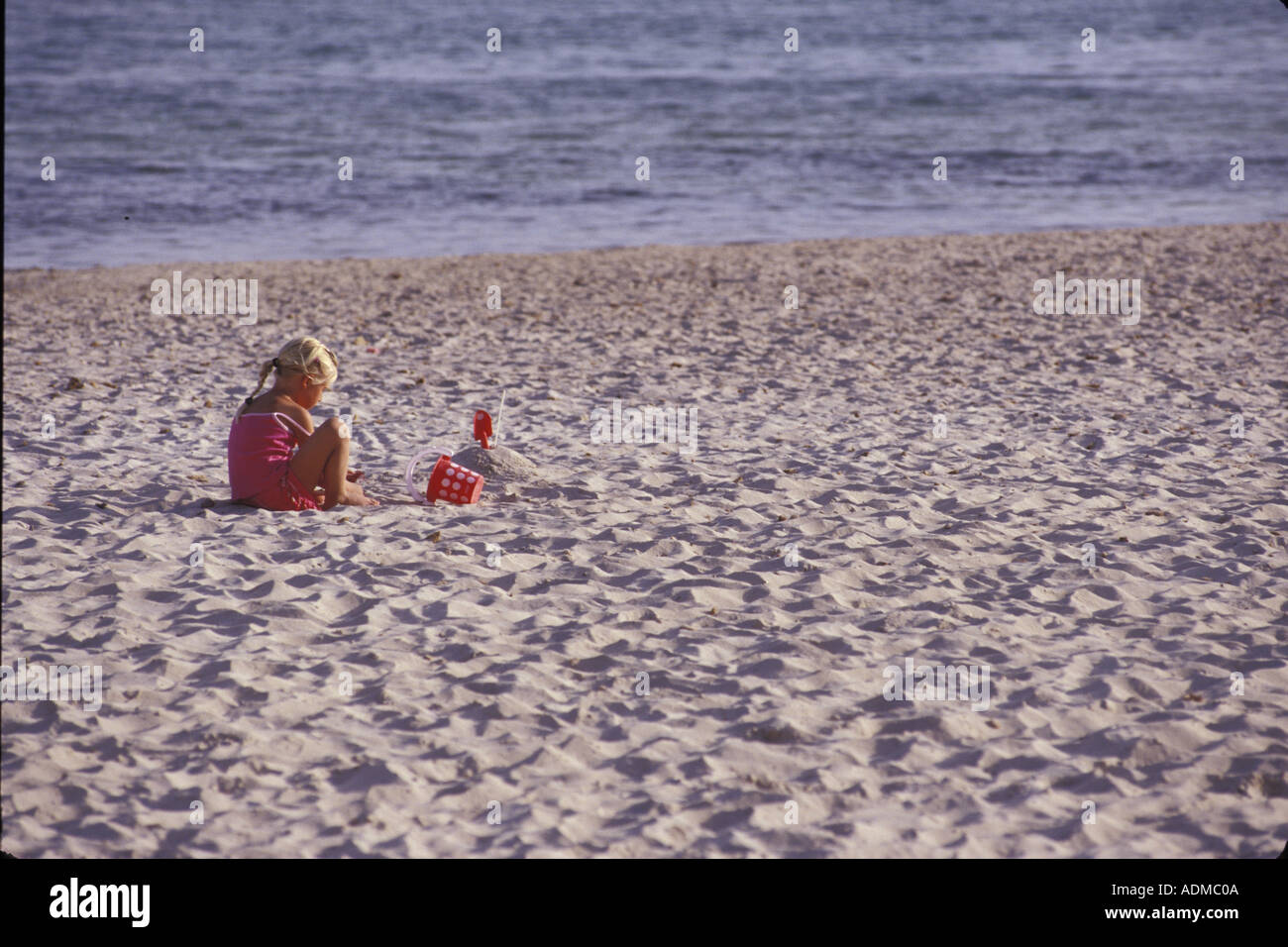 Kids playing on the beach Seascape Mallorca Spain ocean sea water ...