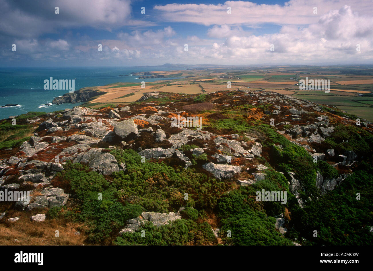 Coast from Penberry to Strumble Head Pembrokeshire West Wales UK Stock ...