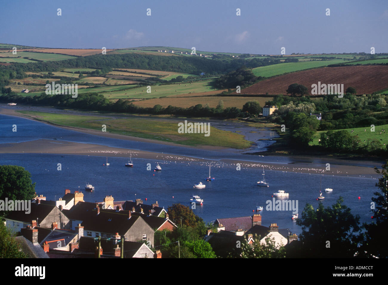 Teifi Estuary St Dogmaels Pembrokeshire Dyfed Stock Photo - Alamy