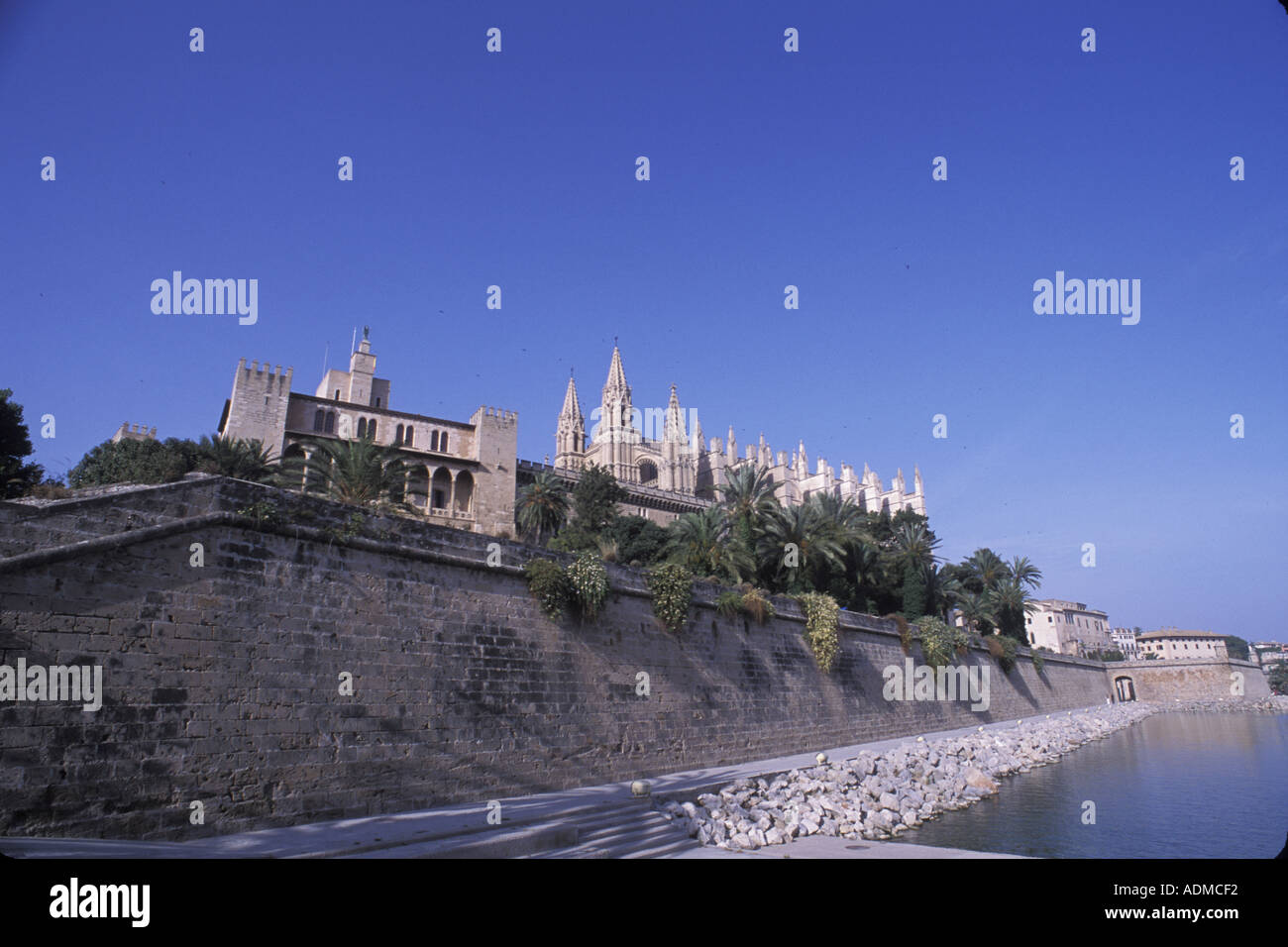 Gothic Cathedral of the capital of Majorca Baleares Islands Spain Palma ...