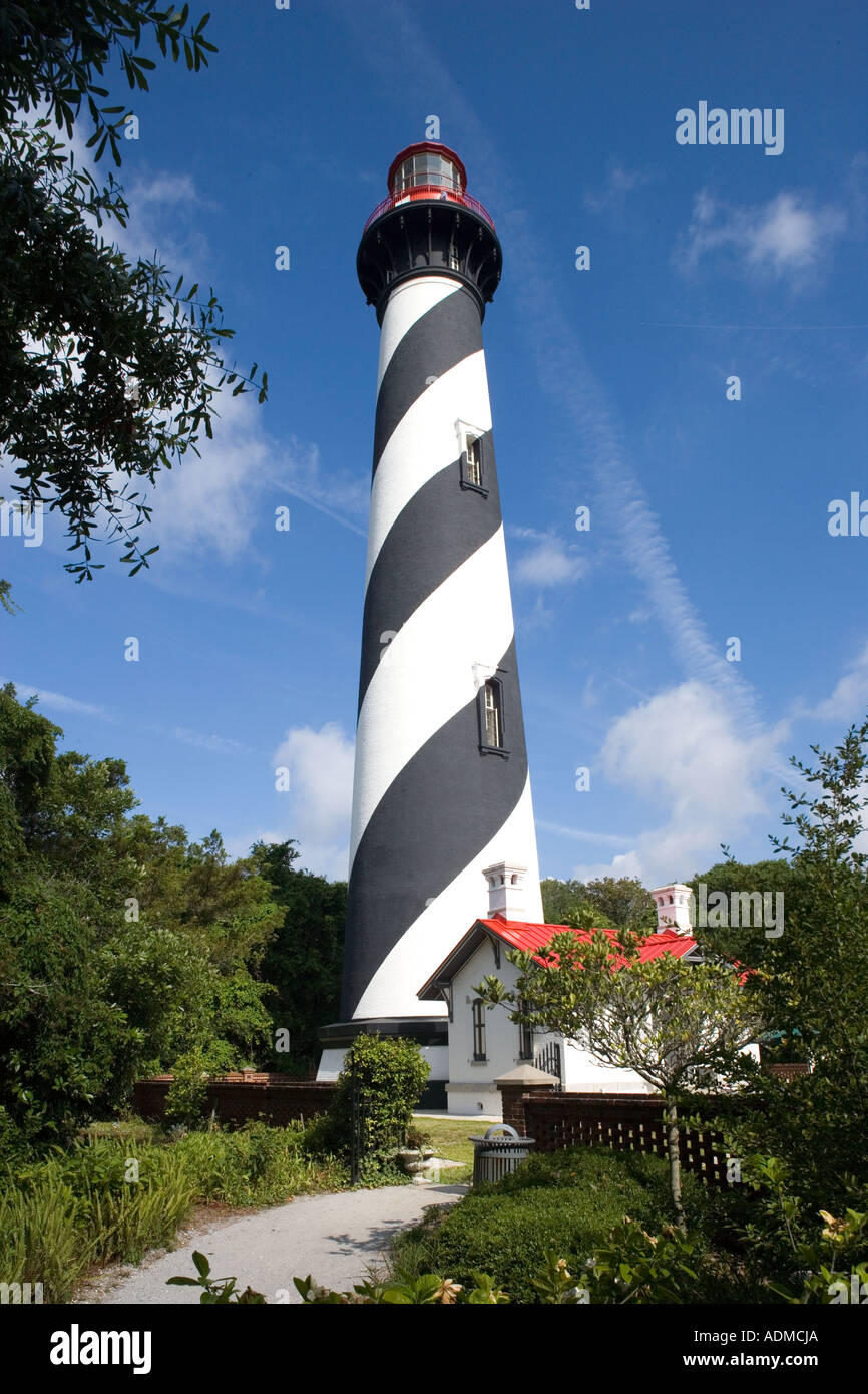 St Augustine Lighthouse 1874 St Augustine Florida USA Stock Photo - Alamy