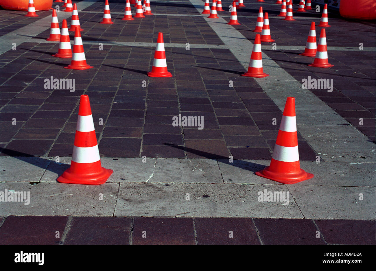 Agility test cones hi-res stock photography and images - Alamy