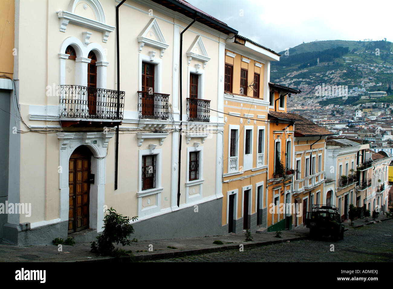 Colonial architecture, Quito Stock Photo - Alamy