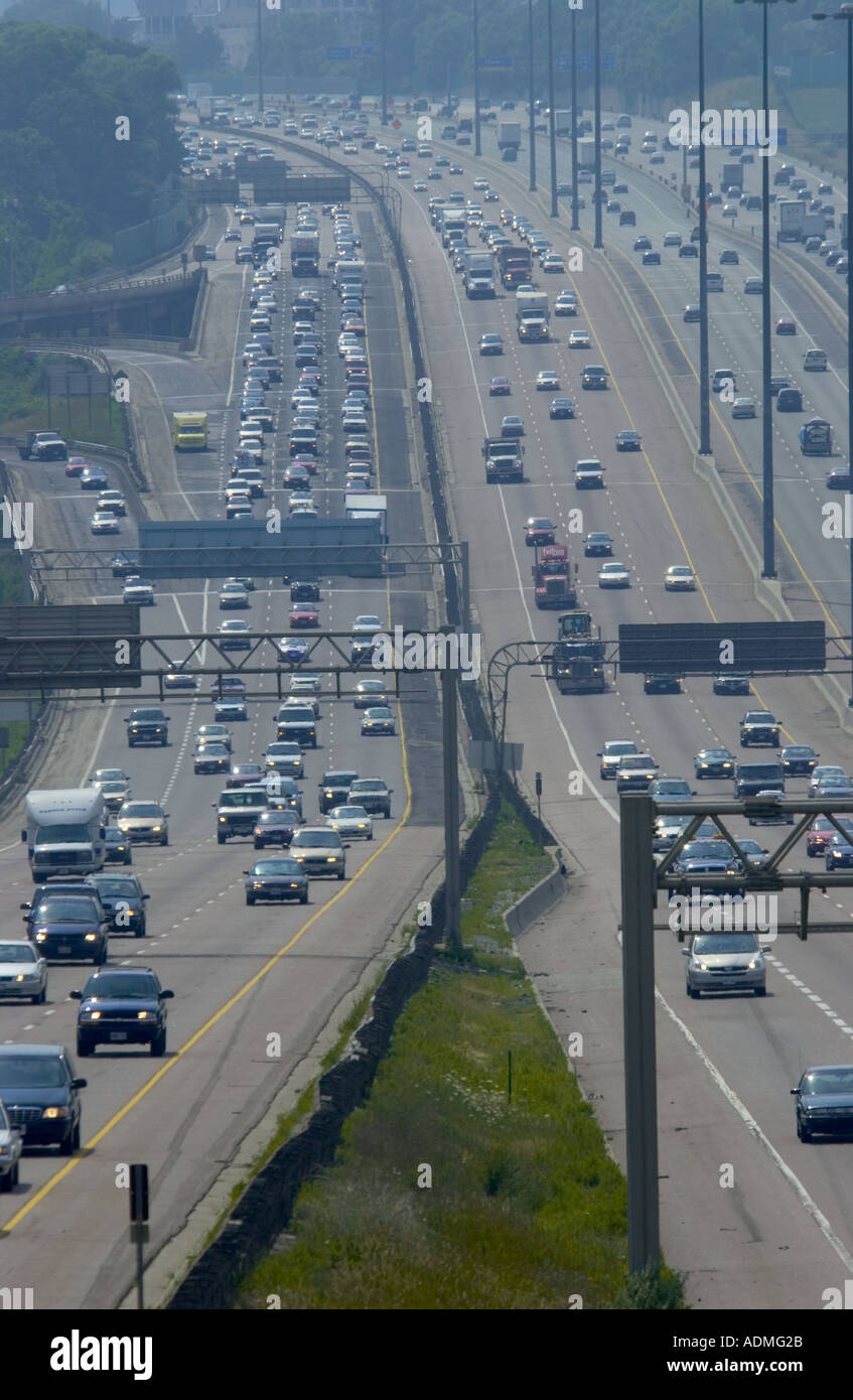 traffic smog pollution highway Stock Photo - Alamy