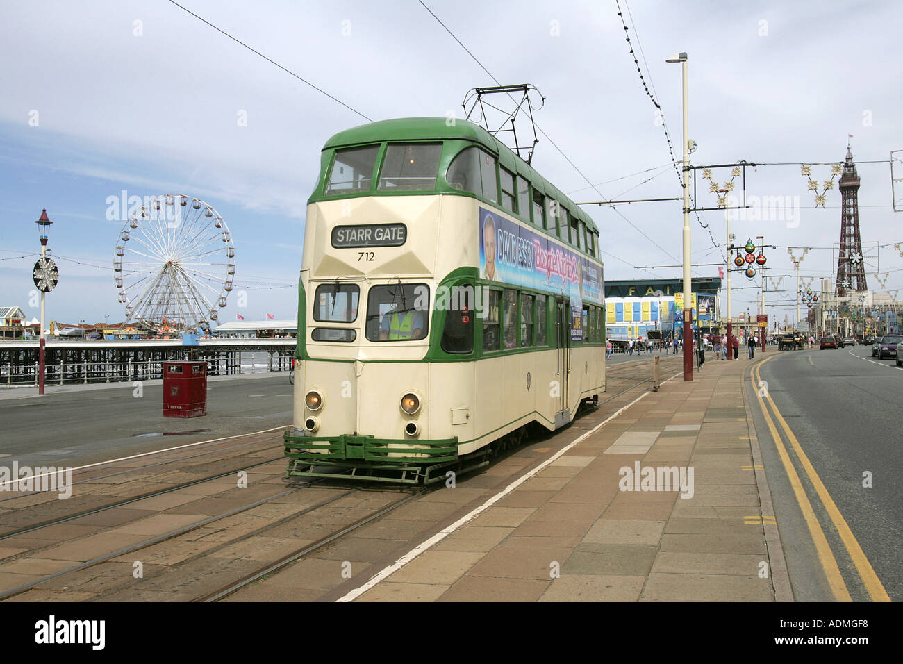 Tram Blackpoll old historical working promenade vintage transport ...