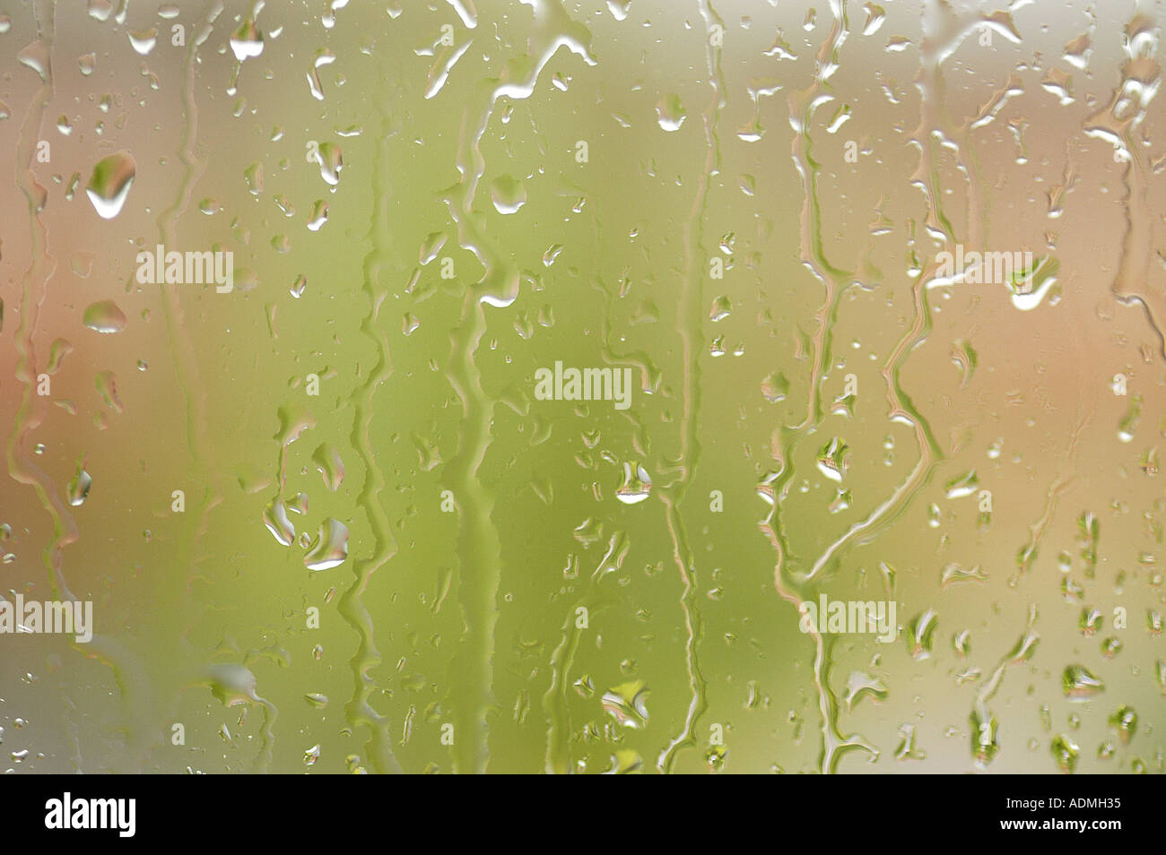 window rain depression Indoors nobody house pane out of focus dull ...