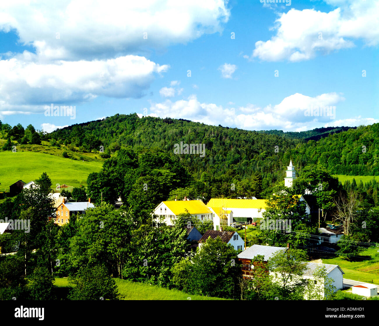 East Topsham nestled in the hillsides of rural Orange County in Vermont ...