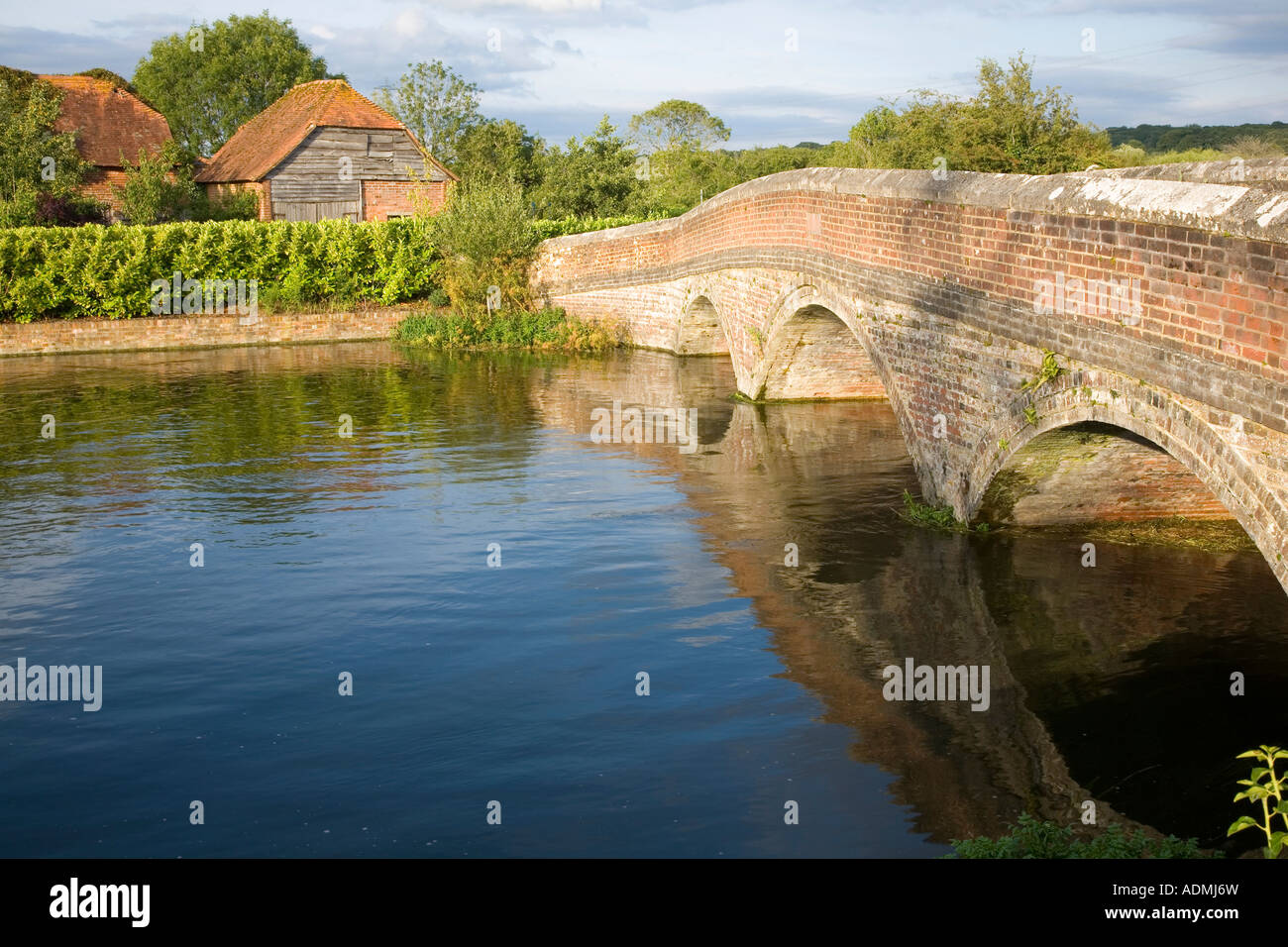 The bridge at Breamore Mill New Forest Hants UK Stock Photo - Alamy