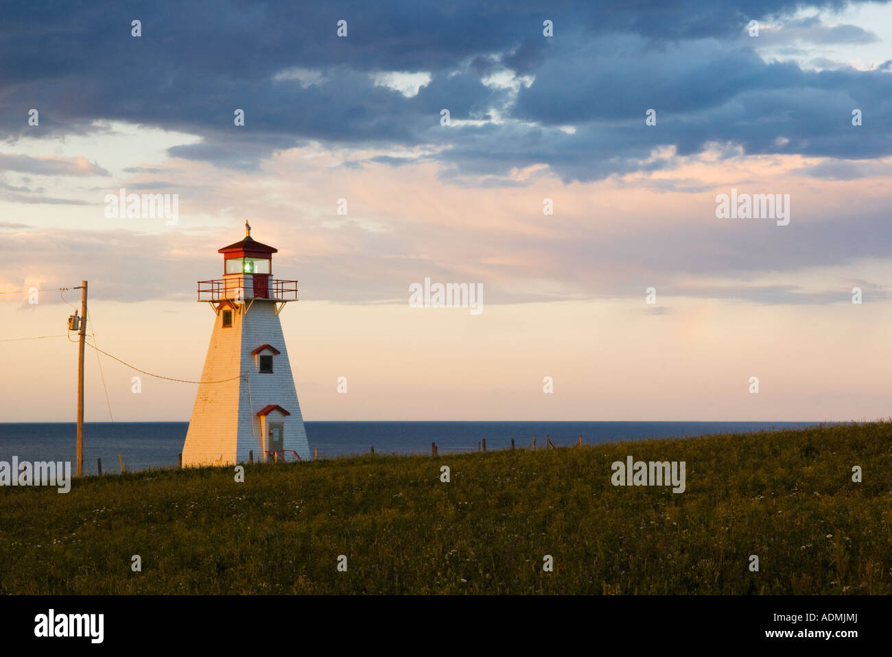 Cape Tryon lighthouse Prince Edward Island PEI Canada Stock Photo - Alamy