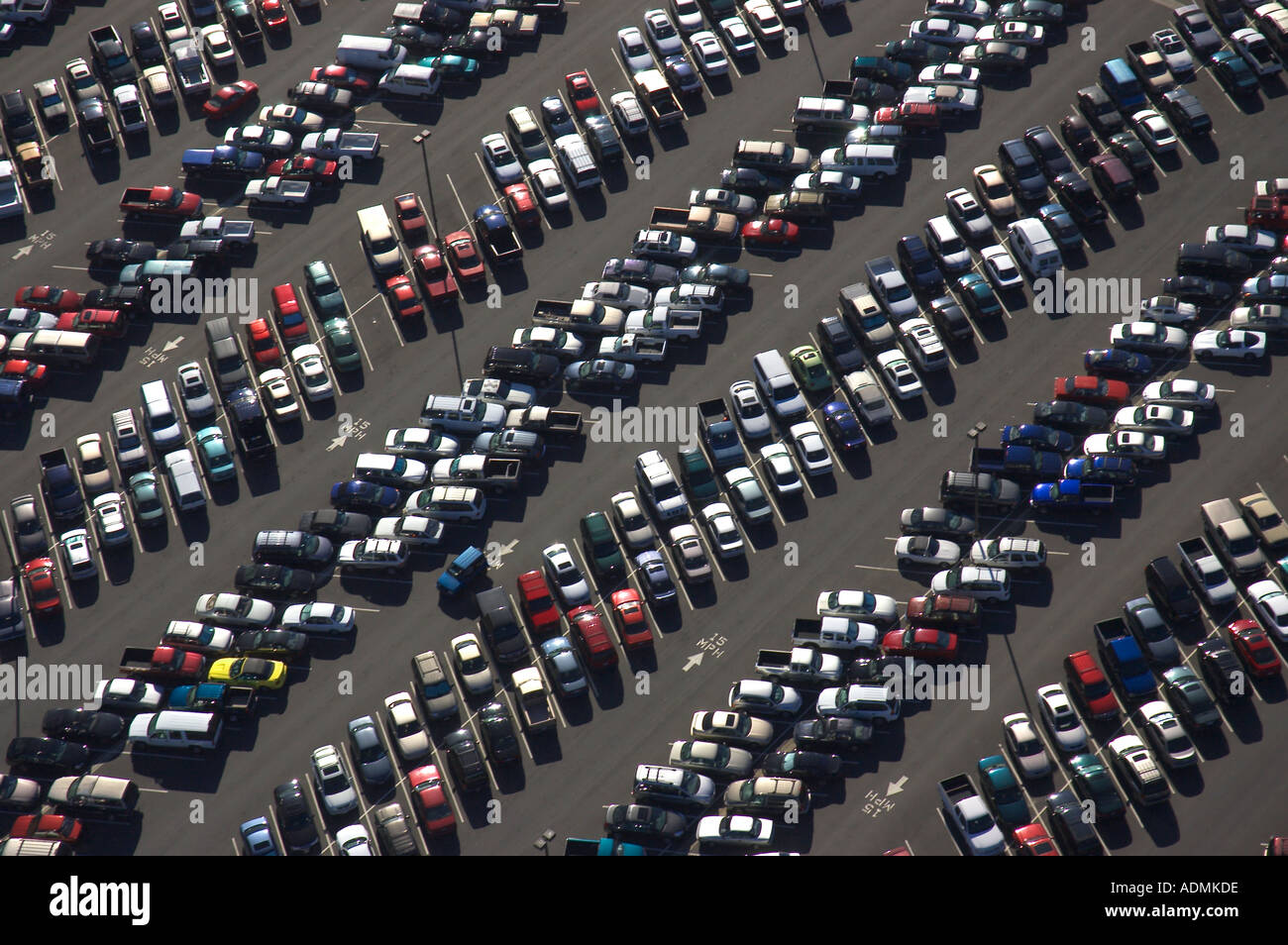 aerial parking lot Stock Photo - Alamy