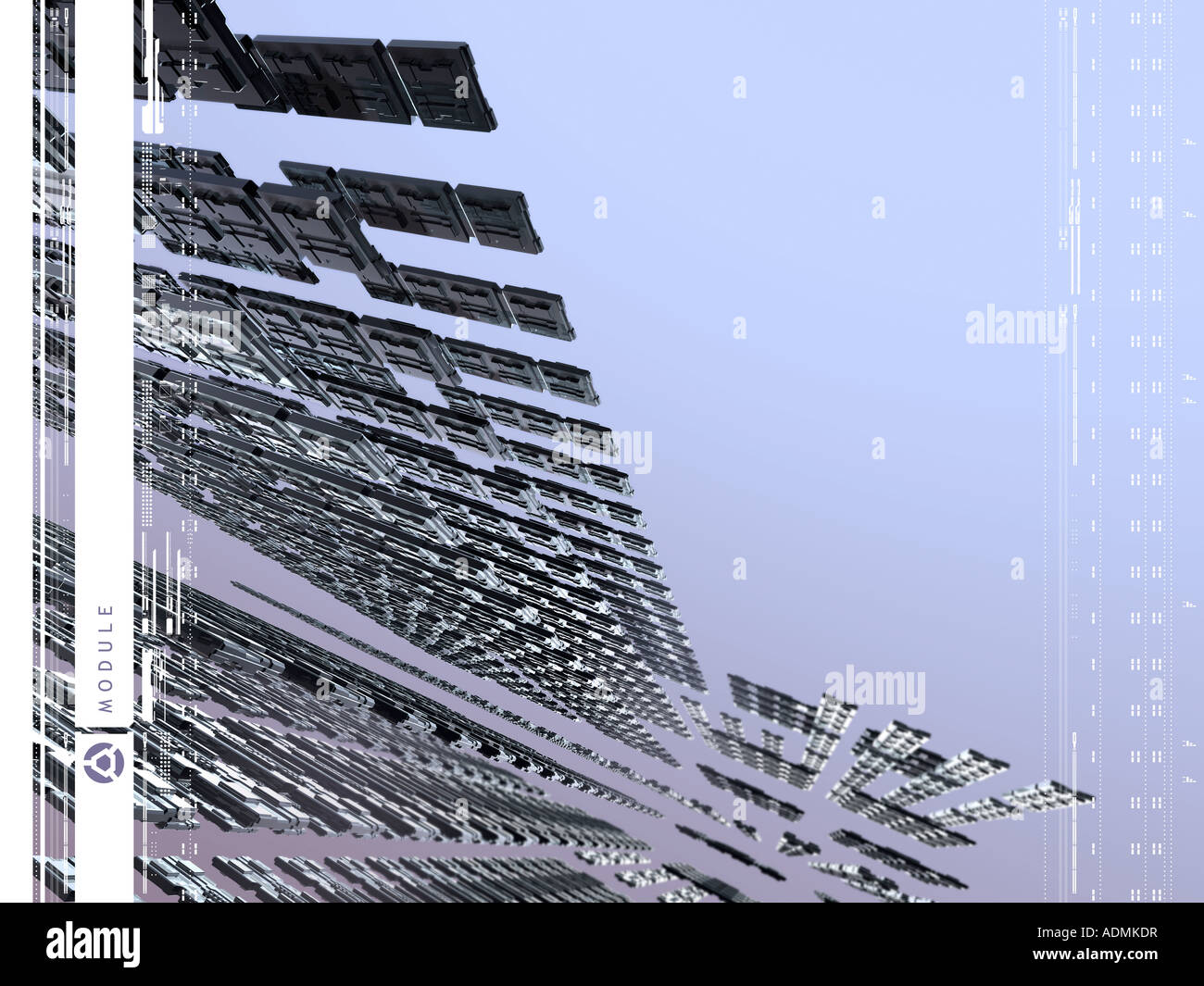 Flat objects floating in the universe Stock Photo - Alamy