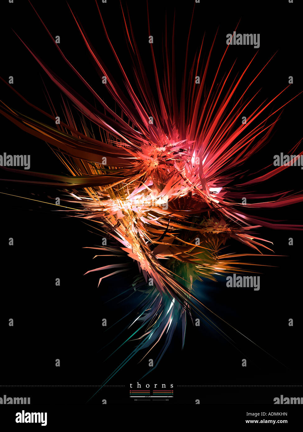 Neon objects against black background Stock Photo - Alamy