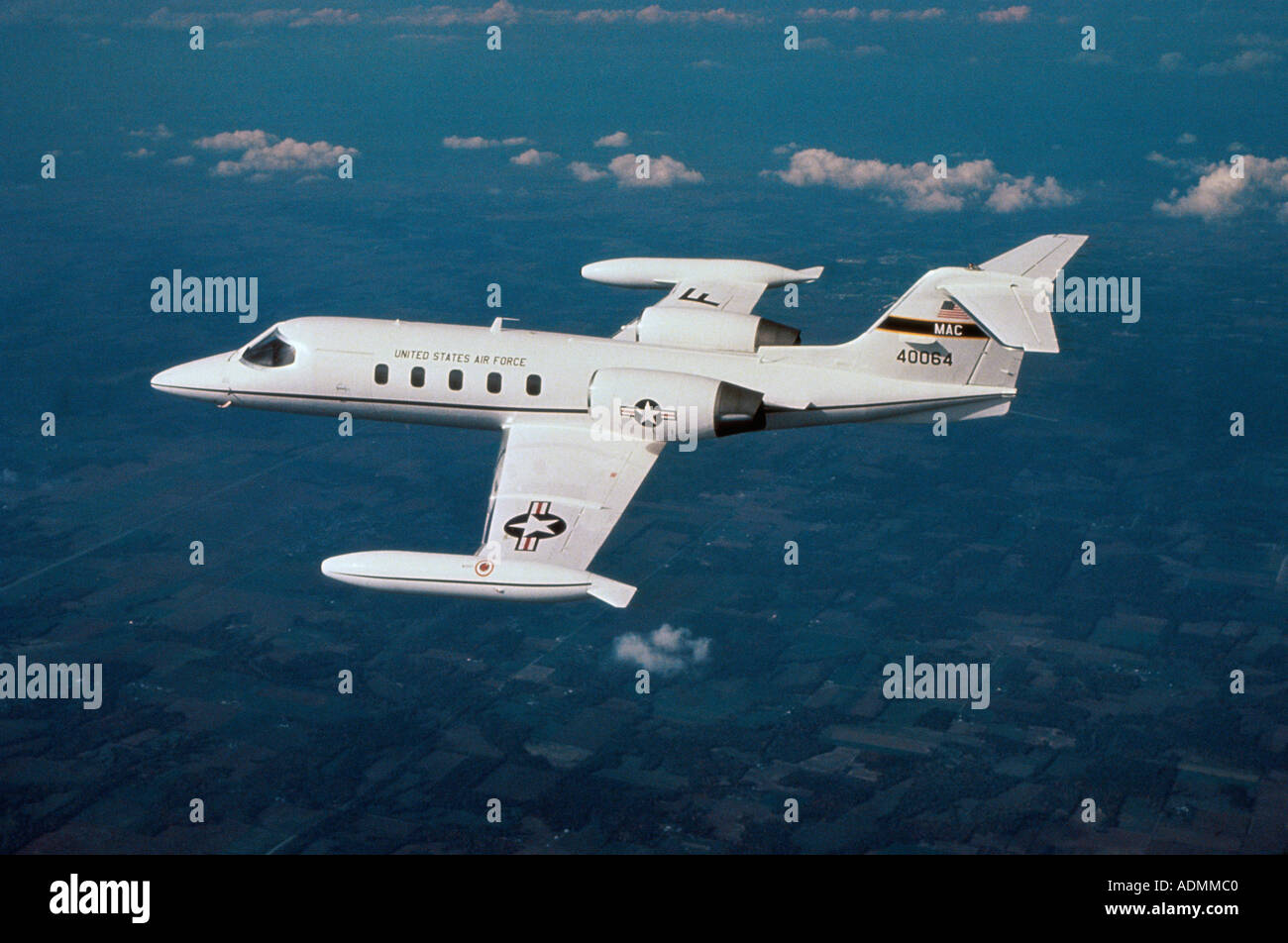 Aerial view of a C-21A aircraft in flight Stock Photo - Alamy