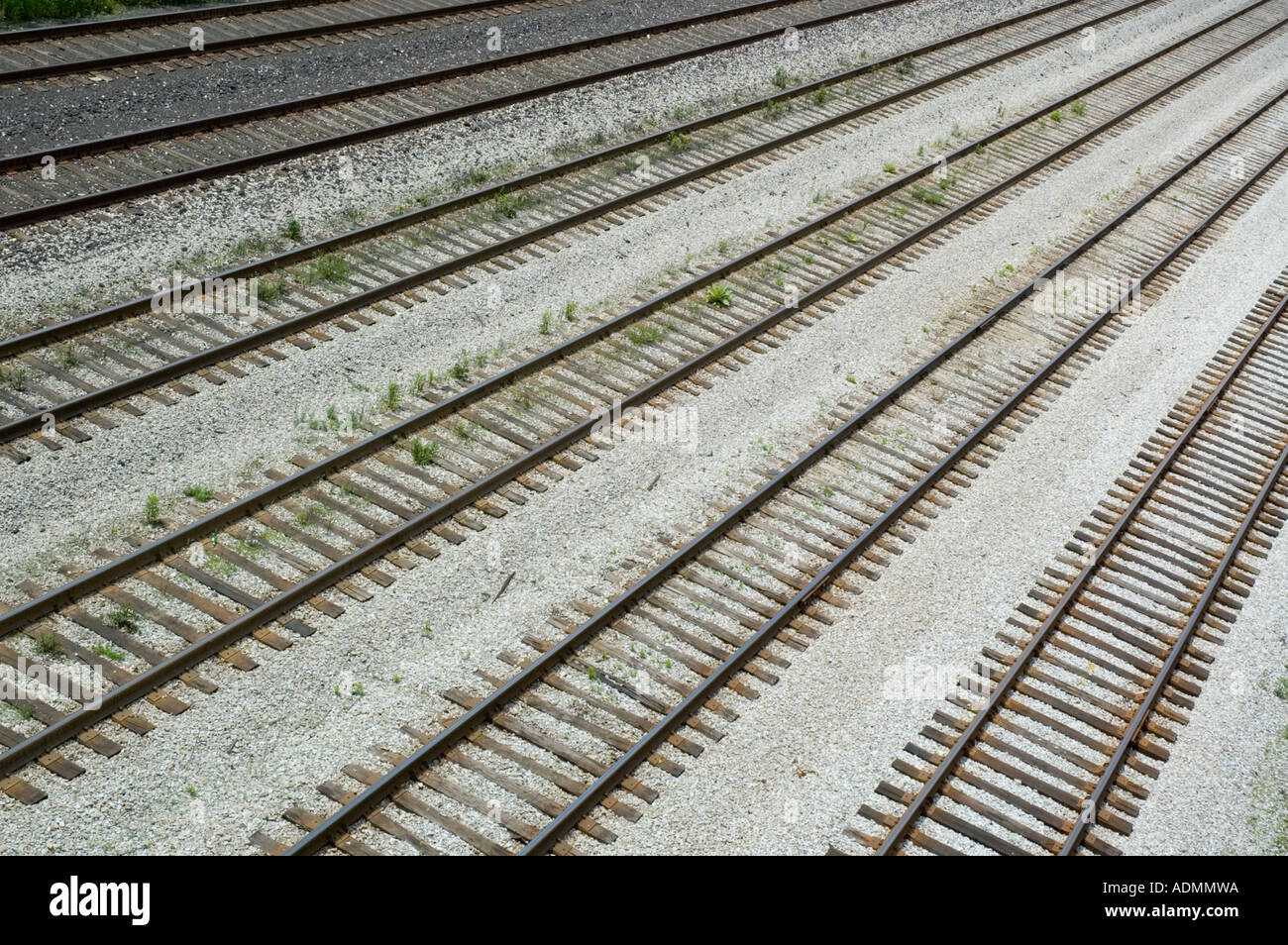Multiple railway tracks Stock Photo - Alamy