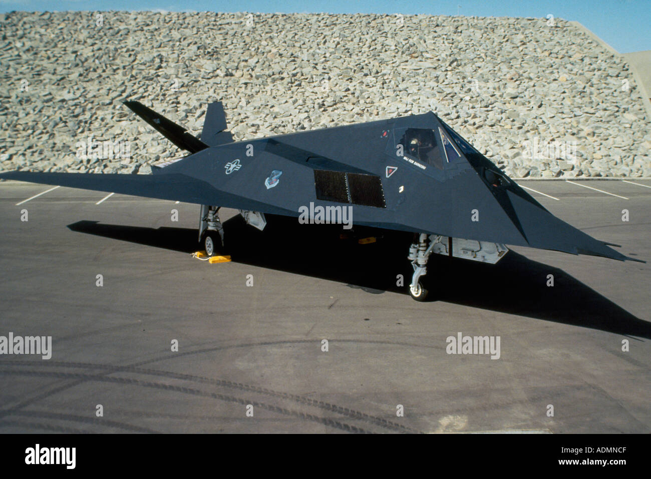 High angle view of an F-117A Nighthawk Stock Photo - Alamy