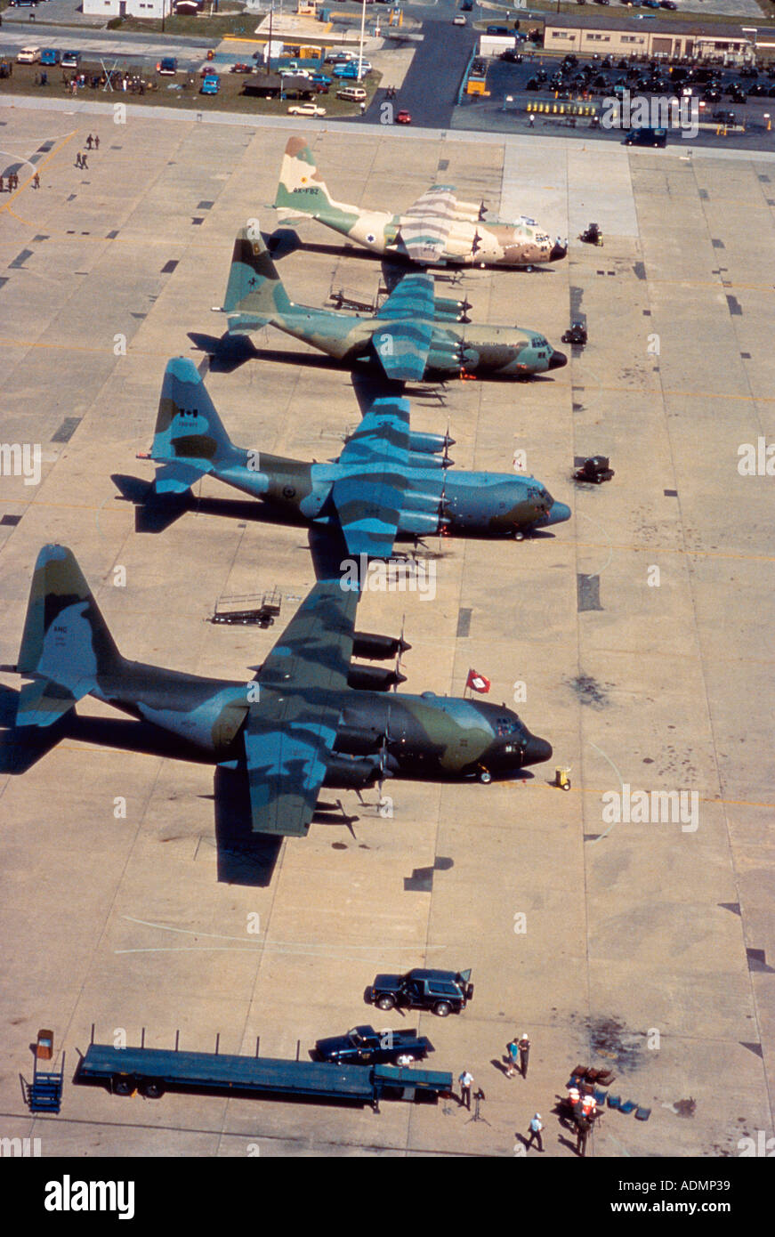 Aerial view of an EC-130 International Flightline Stock Photo - Alamy