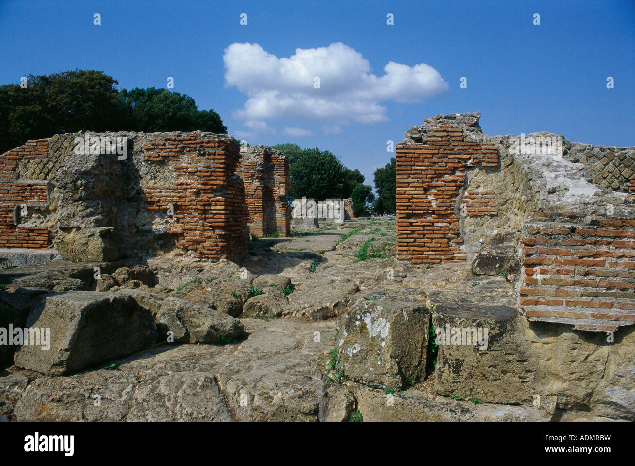 Cuma Campania Italy Archaeolgical remains of the Acropolis di Cumae ...