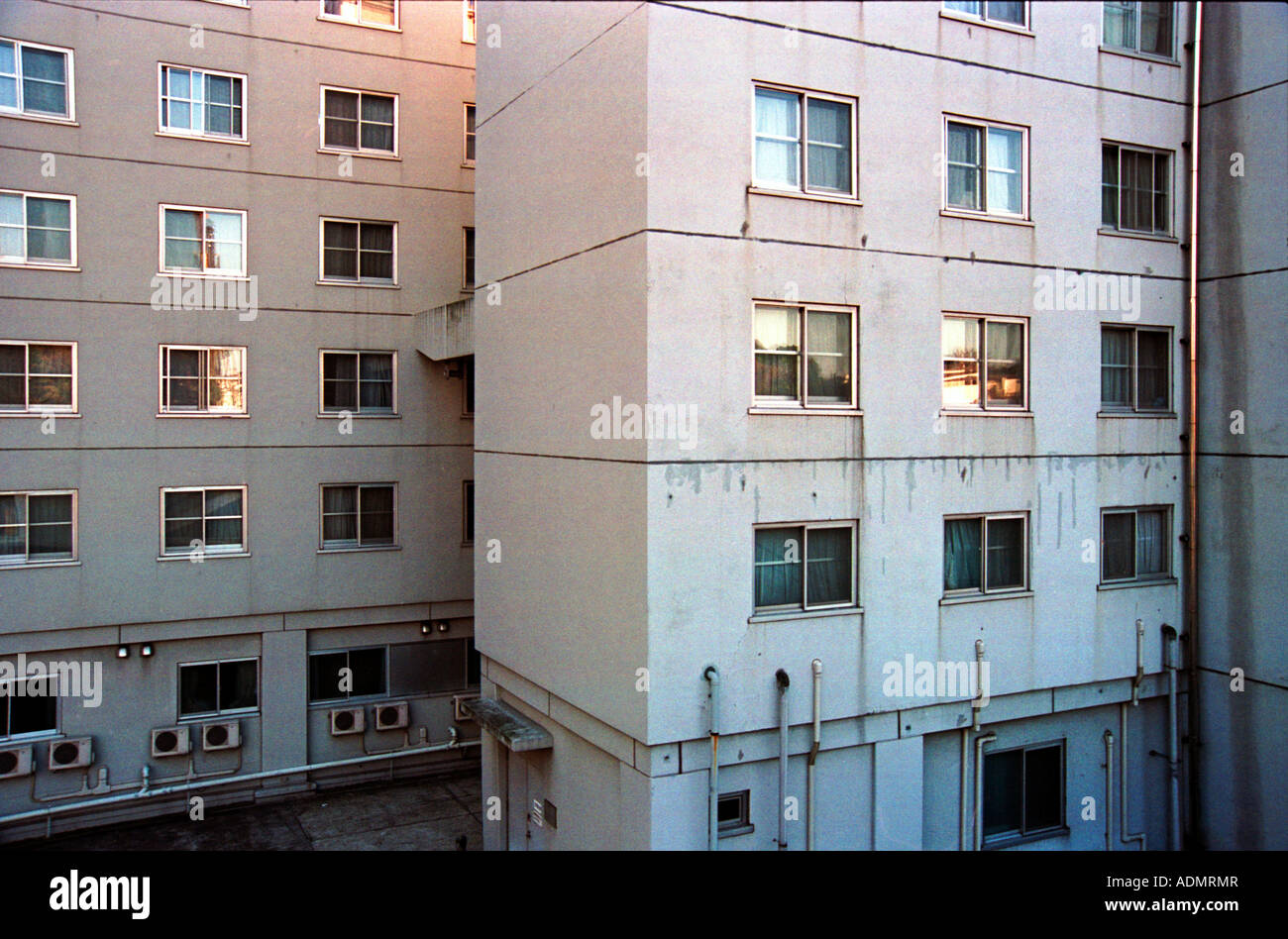 View of a block of building Stock Photo - Alamy