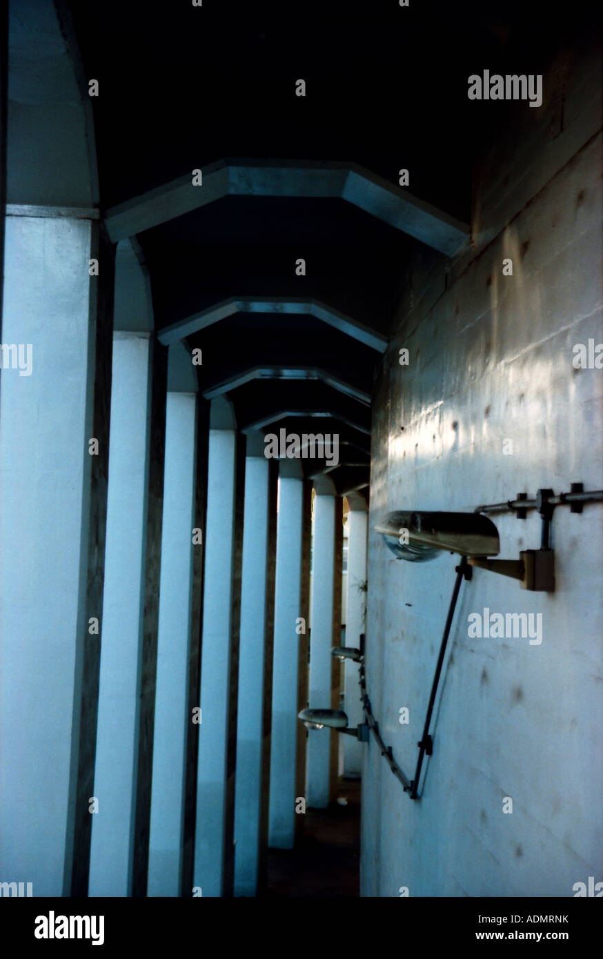 Corridor with lamp of wall Stock Photo - Alamy