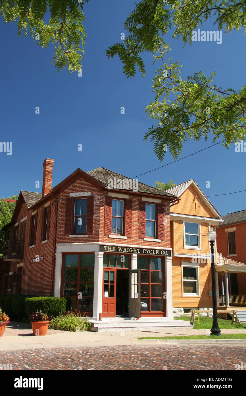 The Wright Cycle Company Historic building of the Wright Brothers in ...