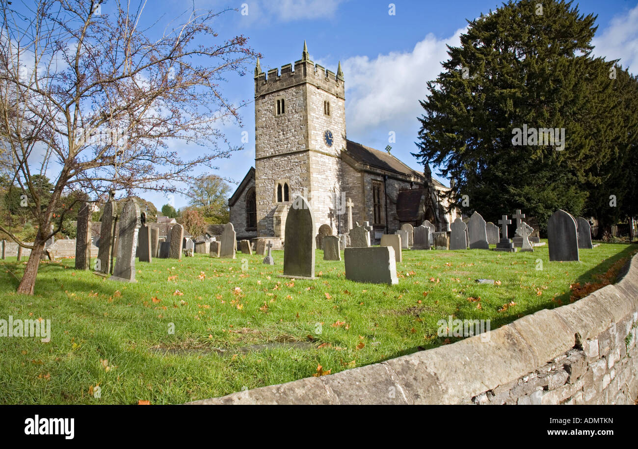 Ashford In The Water Church of The Holy Trinity Victorian Tower White ...
