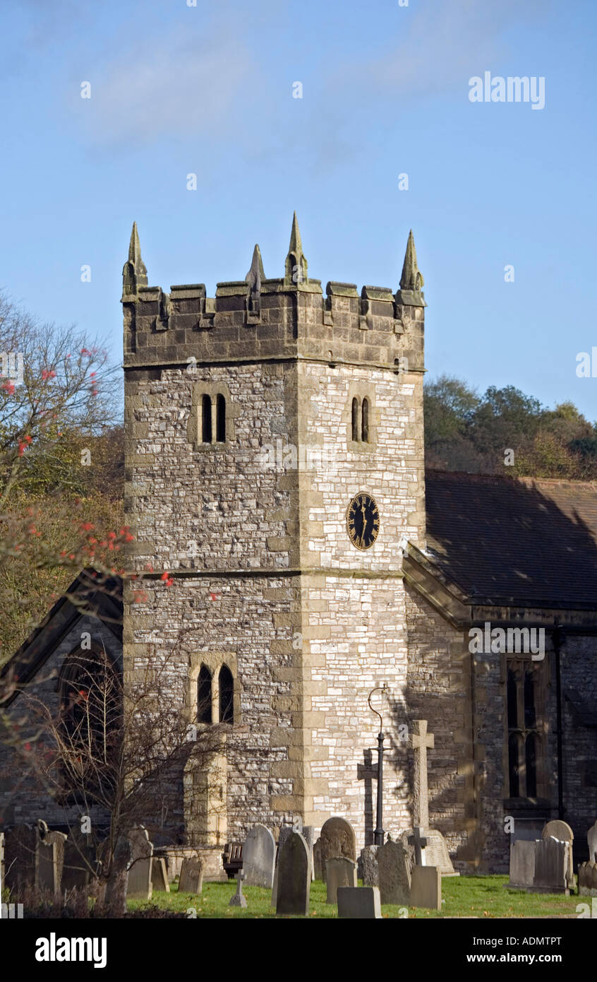 Ashford In The Water Church of The Holy Trinity Victorian Tower White ...