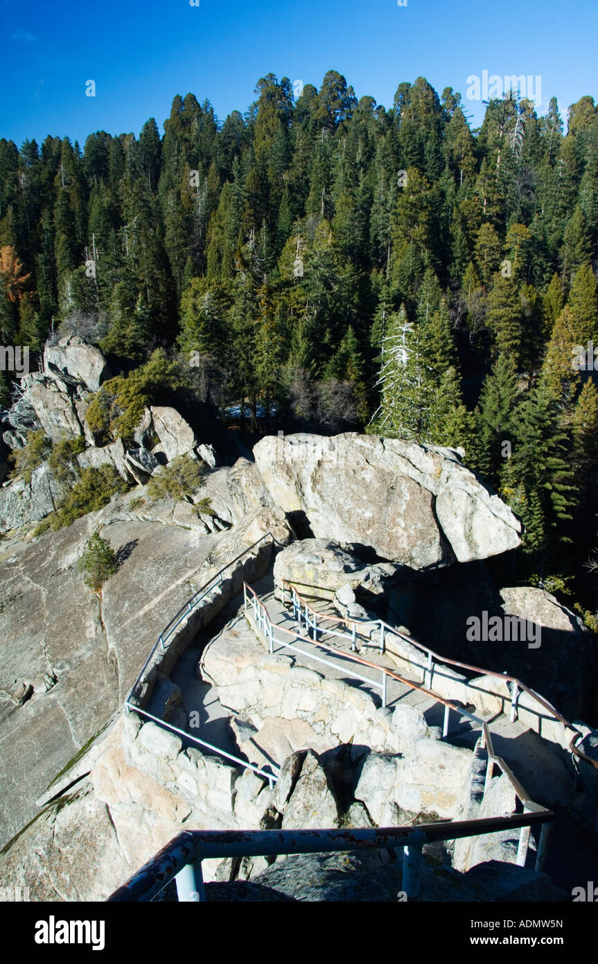 USA California Sequoia National Park Views from Moro Rock Stock Photo ...