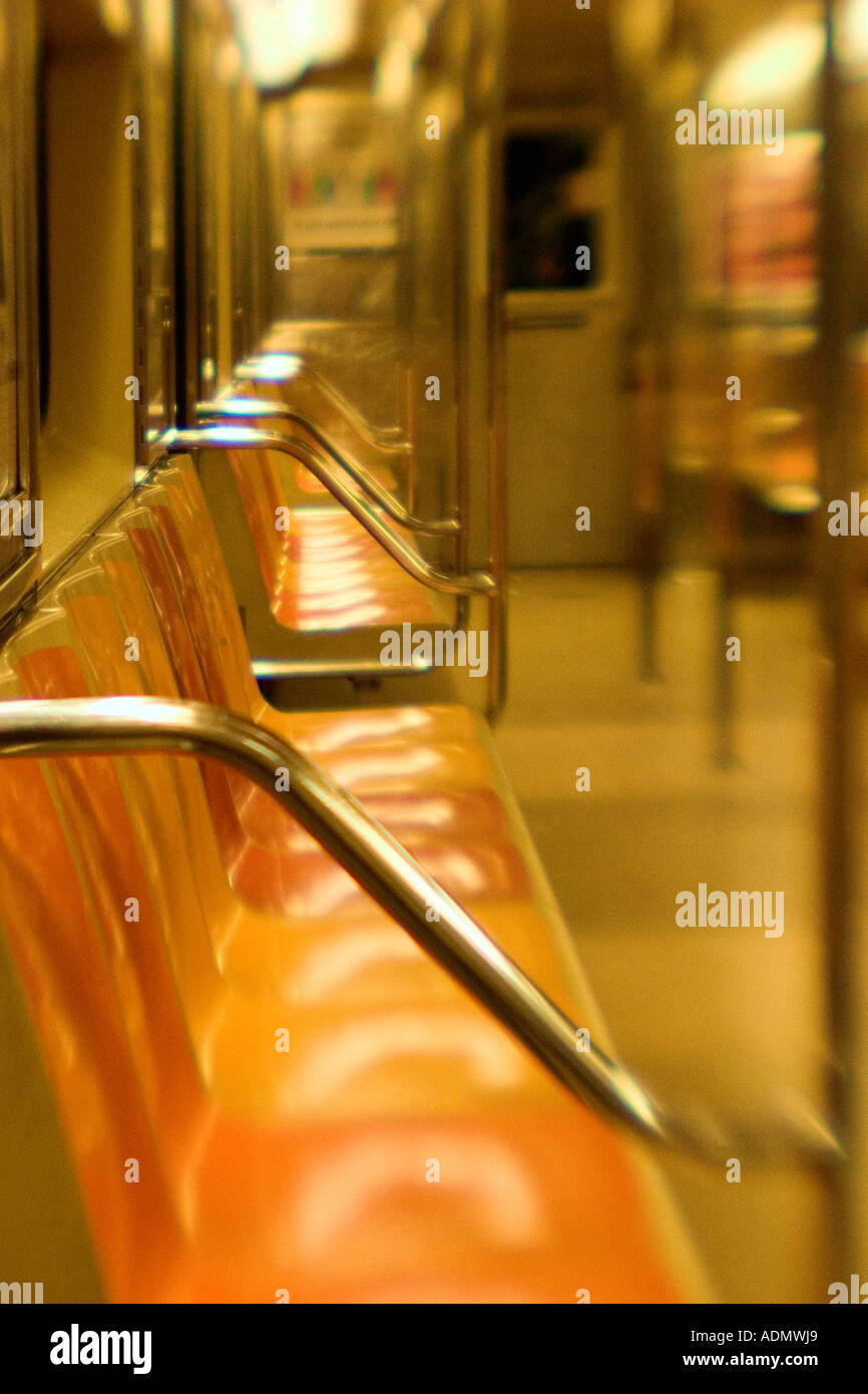 Empty subway car new york hi-res stock photography and images - Alamy