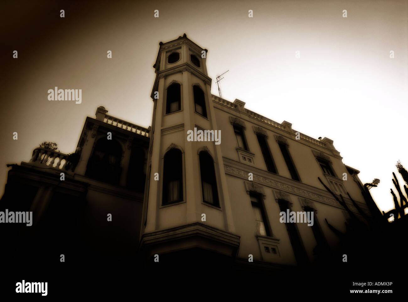 Romantic style building. Valencia. Spain Stock Photo - Alamy