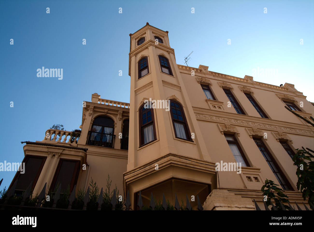Romantic style building. Valencia. Spain Stock Photo - Alamy