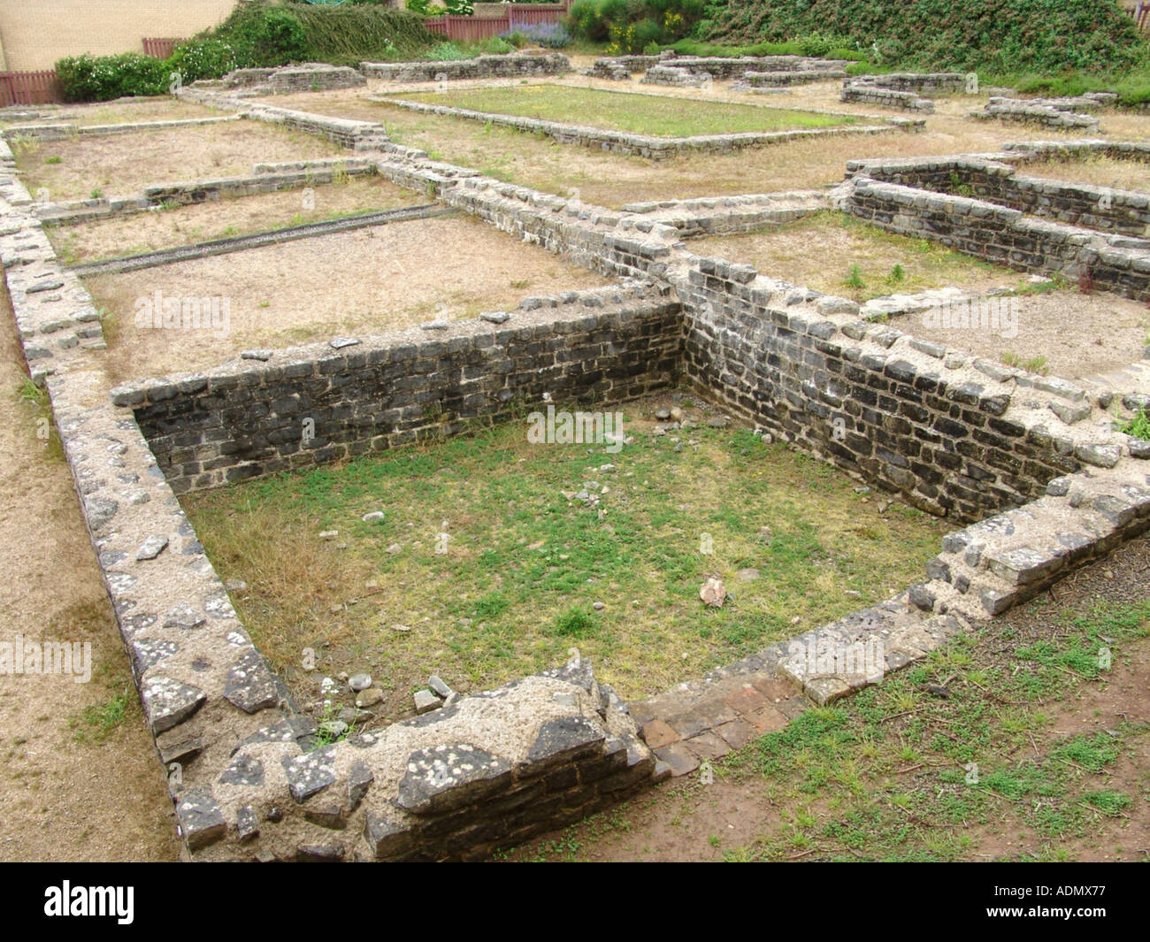 Remains of the Roman Villa at Barry South Wales UK 2005 Stock Photo - Alamy