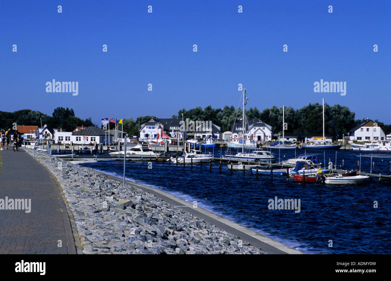 Vitte Harbour Hiddensee September 2005 Stock Photo - Alamy