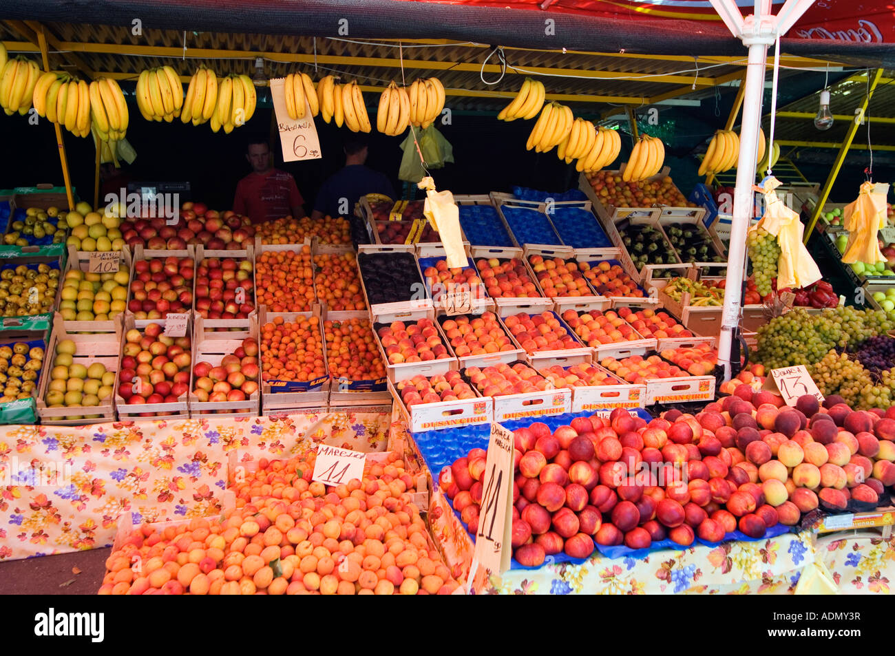 The Balkans Croatia Istria Coast Pula Fruit and Vegetable Market Stock ...