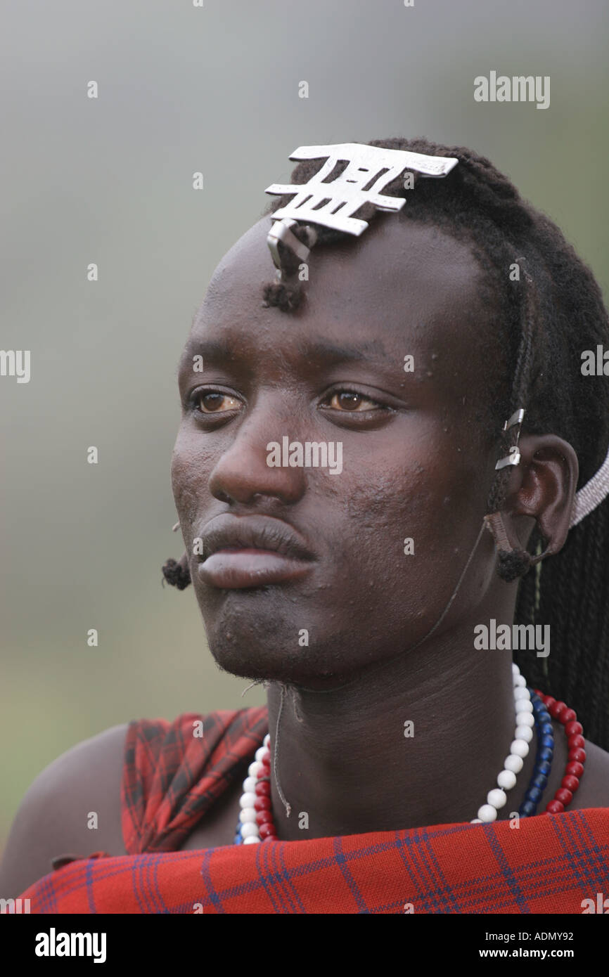 Masai man Tanzania Stock Photo - Alamy