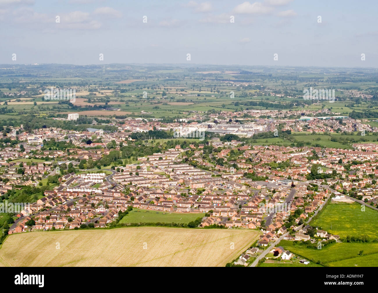 Urban sprawl aerial farm hi-res stock photography and images - Alamy