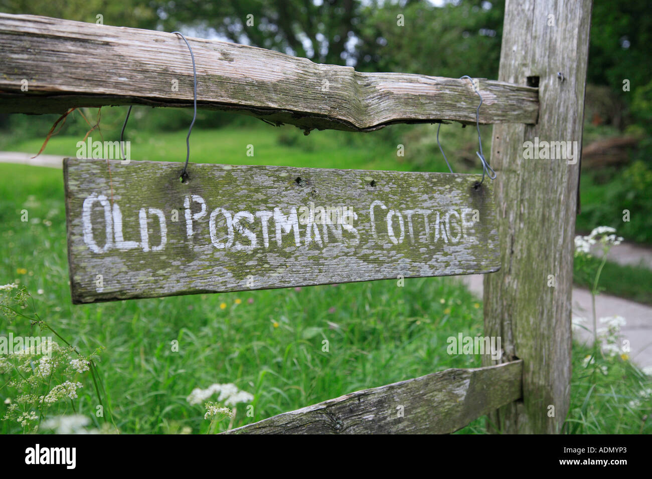 old wooden sign Stock Photo - Alamy