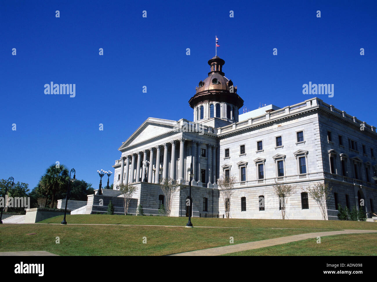 South Carolina Capitol Building at Columbia with copper dome Stock ...