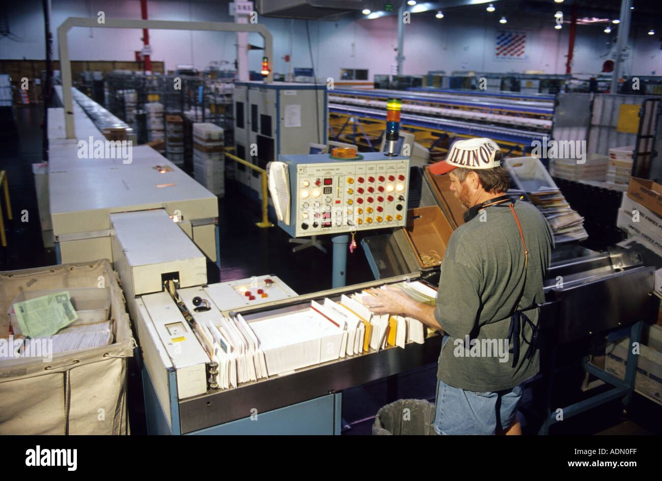 Optical character reader at the regional united states postal service ...