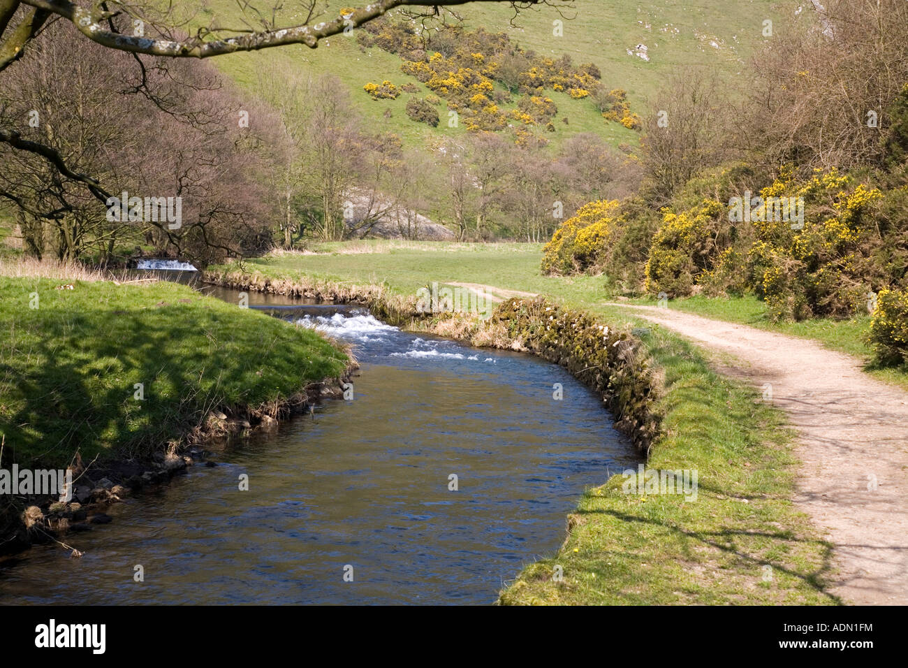 Wolfscote Dale River Dove Peak District National Park Derbyshire Stock ...