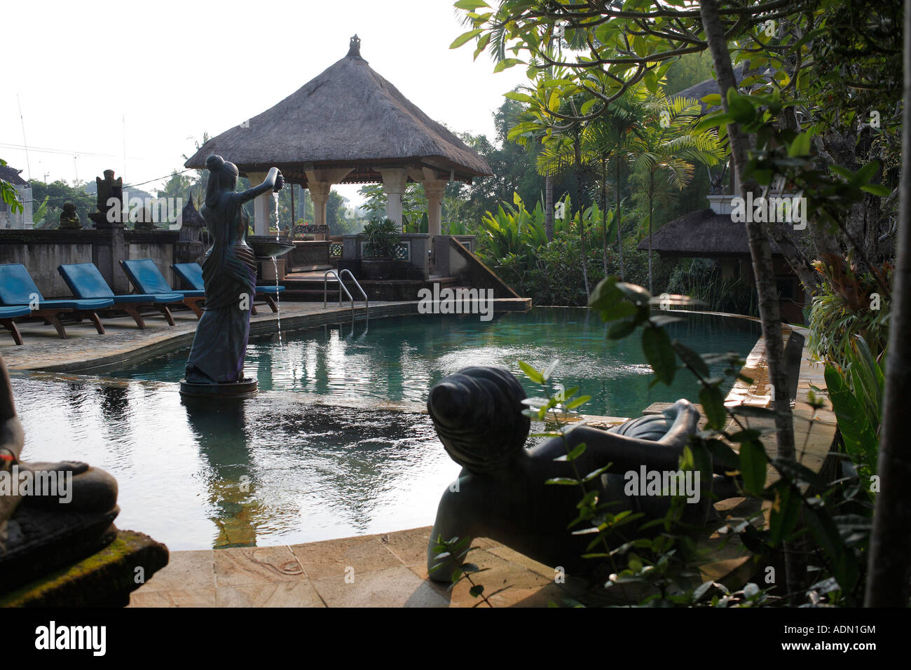 Swimming Pool in Hotel Bali Indonesia Stock Photo - Alamy